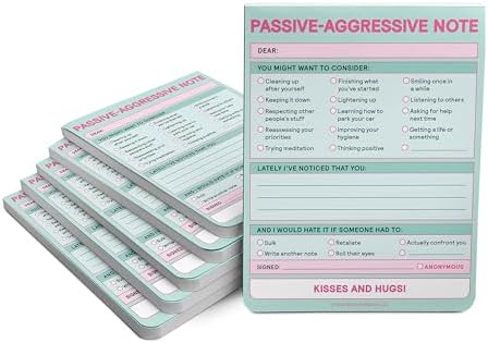 Amazon.com : Knock Knock 6-Count Passive-Aggressive Note, Nifty Note ...