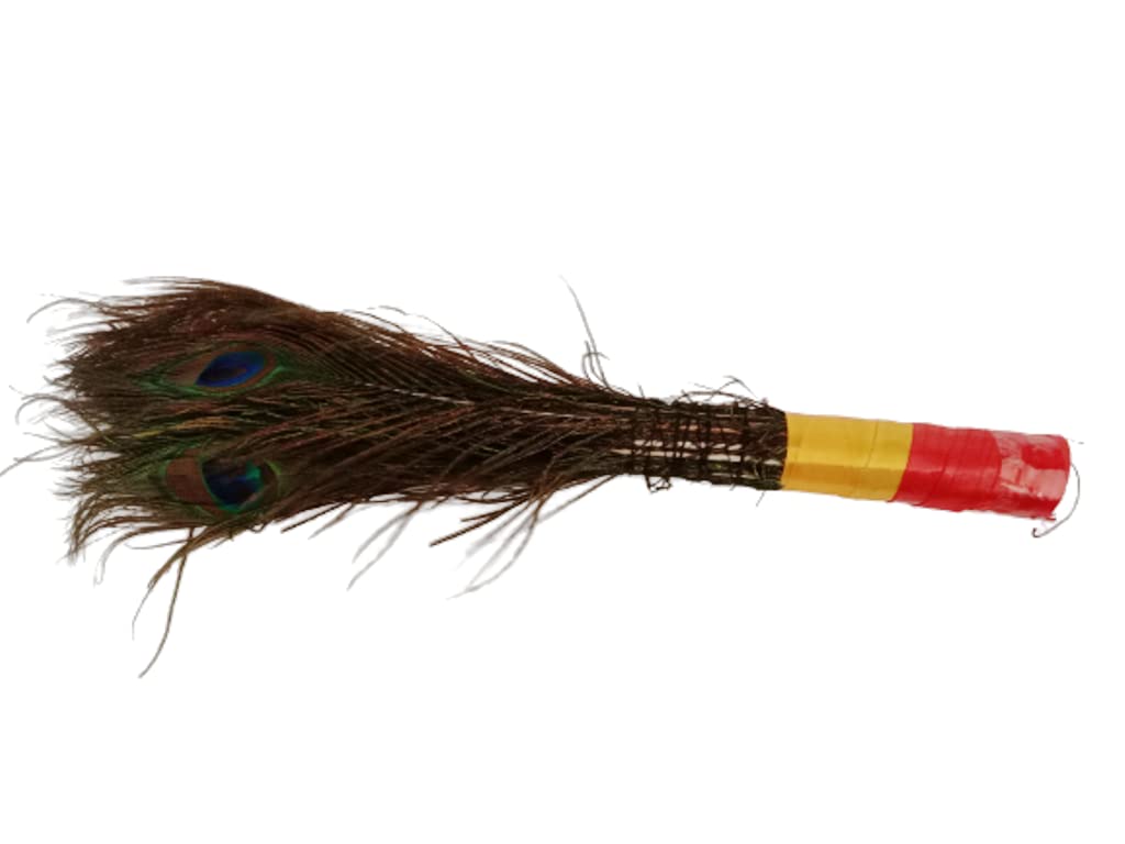 PEACOCK Feather/Mor Pankh Broom Jhadu for TEMPLE Cleaning (2131 ...