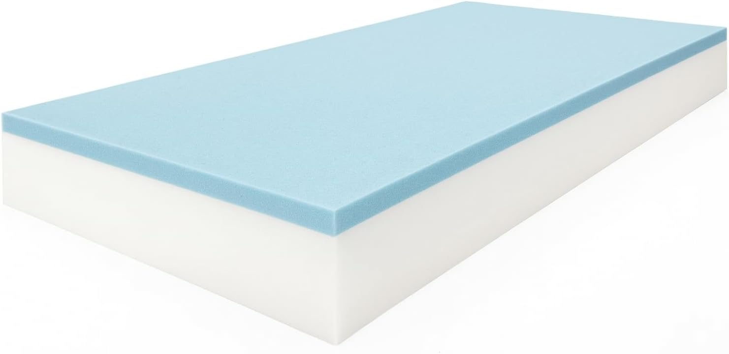 Amazon.com: Memory Foam Custom Cut Upholstery Foam – Couch Cushion ...