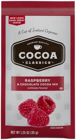 Amazon.com : Cocoa Classics Raspberry Cocoa Mix | Hot Chocolate | Made ...