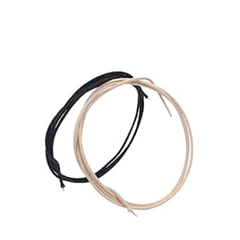 Amazon.com: QYYQ Guitar Wire 3.3Feet Pre-tinned 22awg Cloth-Covered ...