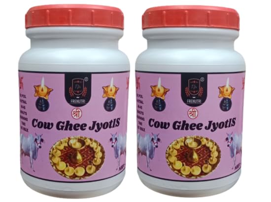 Buy FRENUTRI Cow Ghee Diya Batti for Puja, 45 min Burning Time | Wax ...