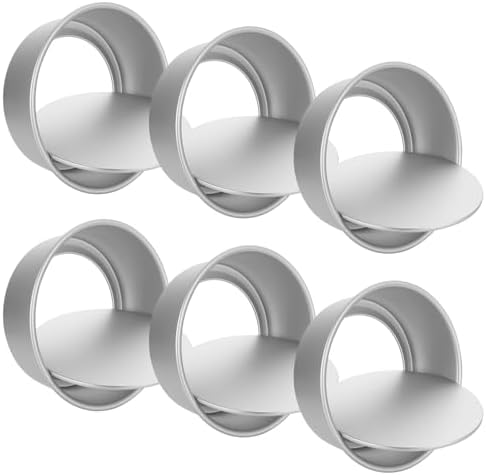 MEIDIV 6Pack 6 Inch Cake Tin, Non-Stick Cake Tin, Baking Tin with Loose ...