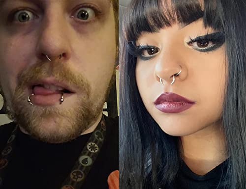 Snapklik.com : Septum Rings Septum Pincher Septum Rings 16g Septum Ring ...