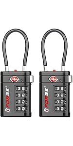 Amazon.com | Forge TSA Approved Luggage Locks 4 Digit Combination TSA ...