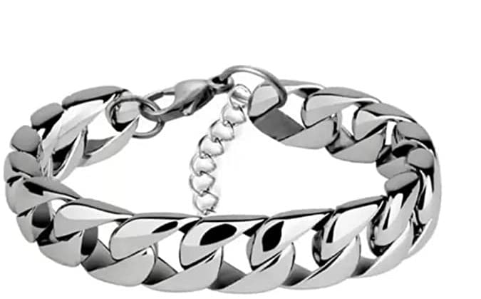 Buy DvR Click Stainless Steel Stylish Wristband Bracelet for Men ...