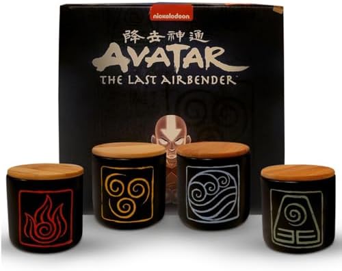 Amazon.com: Avatar The Last Airbender Mug Set of 4 - Four Nations with ...