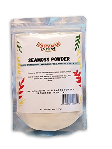 RastaMan Stew Organic Sea Moss Powder Supplement, Irish Sea Moss Gel ...
