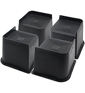 Amazon.com: HANIHUA Bed Risers 4 inch Heavy Duty, 4 Pack Oversized ...