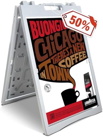 Amazon.com : A Frame Sign 24"x36" Gray, Deluxe Signicade Sign with ...