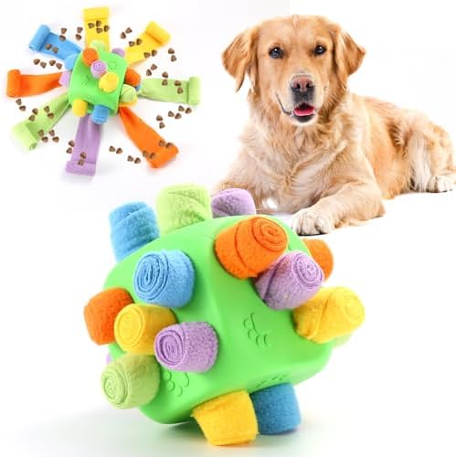 Pet Supplies : Yikko Interactive Snuffle Ball, Dog Chew Enrichment Toys ...