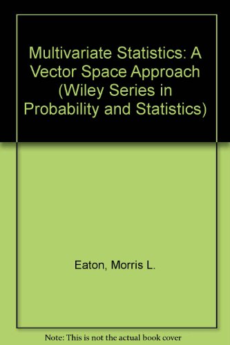 『Multivariate Statistics: A Vector Space Approach』｜感想・レビュー - 読書メーター