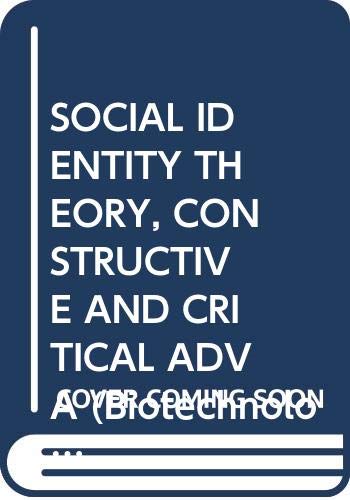 Buy Social Identity Theory Constructive And Critical Advances Book Online At Low Prices In