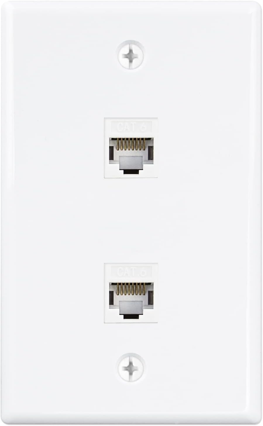 Amazon.com: BNPUHIU Ethernet Wall Plate, 1 Port Cat6 Keystone Female to ...