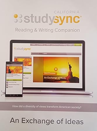 Study Sync, Reading and Writing Companion, Grade 12, Unit 3: An ...