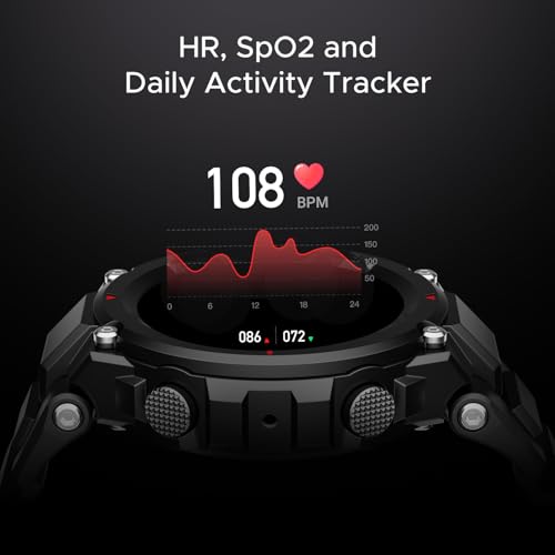 boAt Wave Force 3 w / 1.39 inch (3.5 cm) HD Display, Robust Design ...