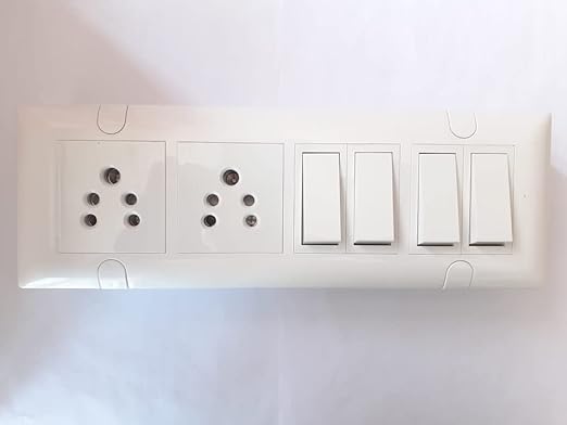 Modular Surface Combined Box (Polycarbonate) 8M Box with 4 Switch 6A ...