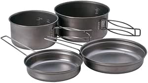 Snow Peak Titanium Multi Compact Cookset - Ultralight Camping Cookware ...
