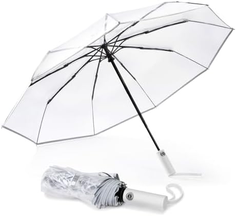 Amazon.com: G4Free Small Clear Umbrella for Rain, 42 Inch Women and Men ...