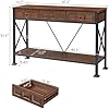 Amazon.com: HOMISSUE Entryway Table, Rustic Console Table with 3 Drawers for Entry, Industrial ...