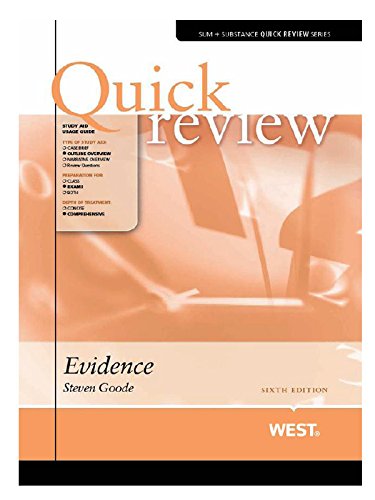 Quick Review of Evidence, 6th (Quick Review Series) - Kindle edition by ...