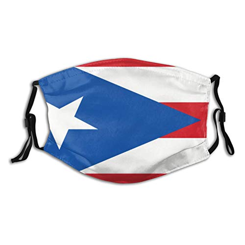 Puerto Rico Flag Print Face Mask Reusable Custom Bandana Unisex ...