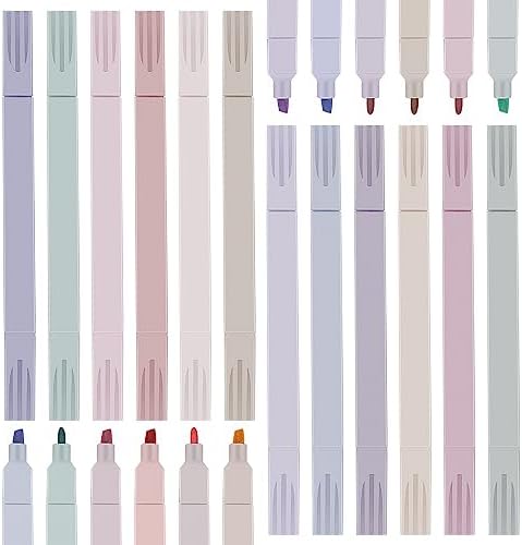 12PCS Highlighters Aesthetic, Aesthetic Highlighters Preppy ...
