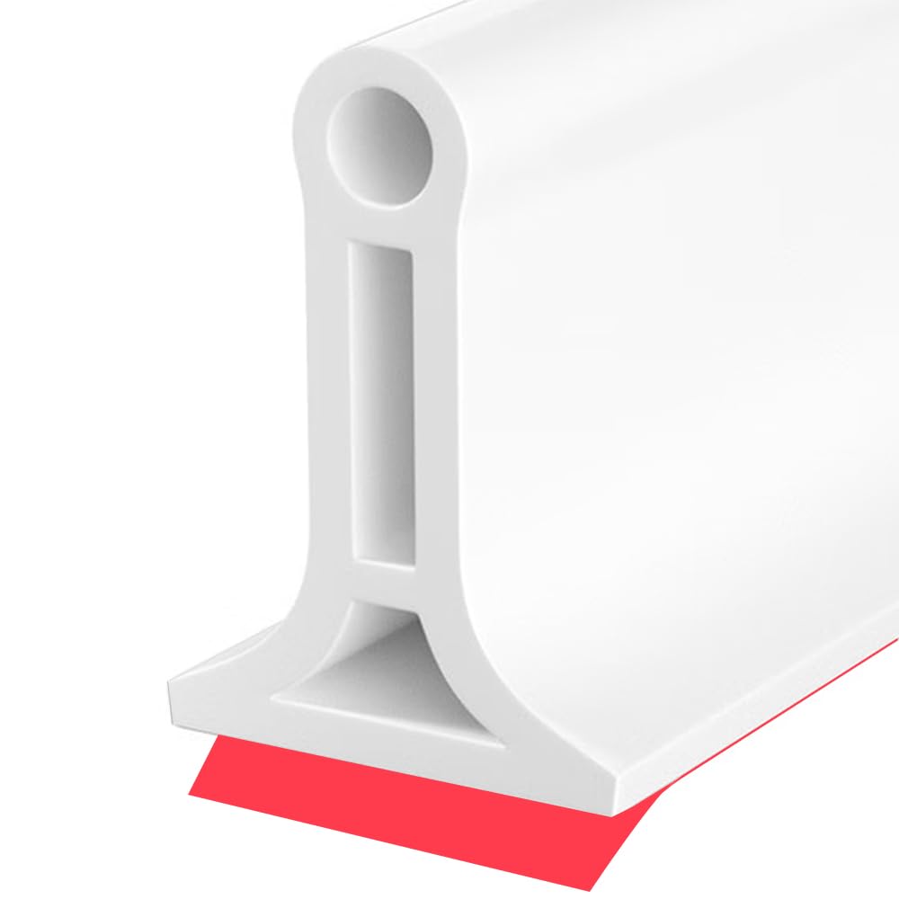 KRUI Collapsible Shower Threshold Water Dam, 2'' High, Silicone Shower ...