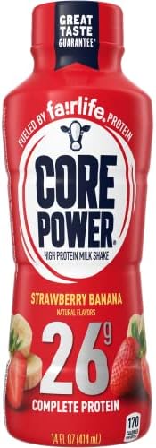 Amazon.com: Core Power High Protein (26g) Shake, Strawberry Banana, 14 ...