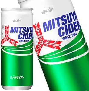 Amazon.co.jp: Asahi Mitsuya Cider 8.5 fl oz (250 ml) Cans x 30 Bottles ...