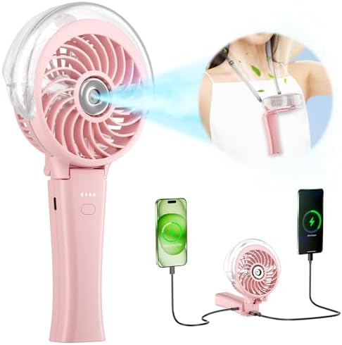 Amazon.com: SWEETFULL Misting Fan Portable, Handheld Personal Mister ...
