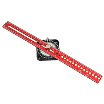 Qezodsx Carpentry Compass Ruler Circle Drawing Tool 12 Inches Aluminum ...