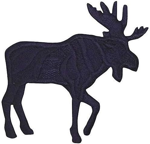 Amazon.com: Moose, Realistic, Natural Animals, Embroidered, Iron on ...