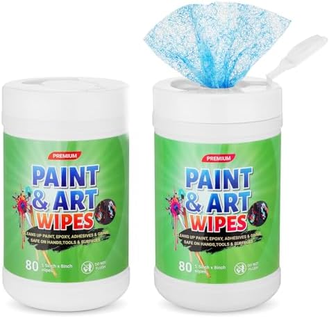 Amazon.com: 2 Pack Paint Remover Wipes 160 Pcs Wipes for Paint, Glue ...