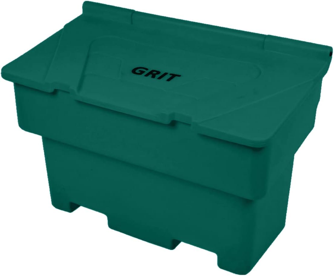BritishBins Standard Green 200 ltr Rock Salt Storage Bin Grit Dispenser ...