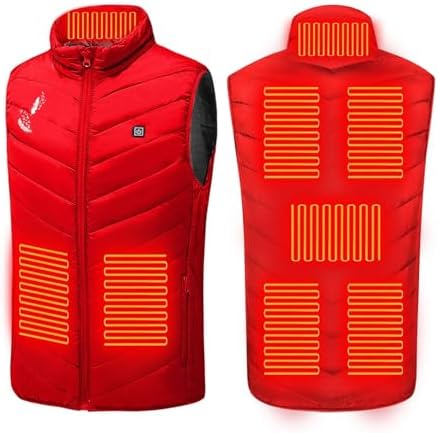 Generic Women Heated Vest Rechargeable 8 Zones Electric Heating Vests ...