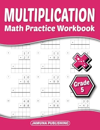 Math Multiplication Practice Workbook Grade 5: 5th-Grade Math Practice ...