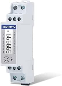 SDM120CT-M kwh,kvarh,U,I,P,Q,PF,Hz,dmd Measurement, DIN rail CT ...