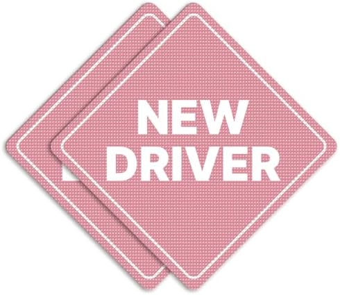 Amazon.com: GEEKBEAR New Driver Car Sign - Sticker or Magnet & Color ...