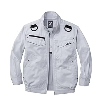 Amazon.co.jp: 自重堂(Jichodo) Z-DRAGON 空調服長袖ブルゾン 74120 シルバー LL : ファッション