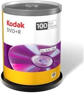 Amazon.com: Kodak 50600 DVD+R - 100 Pack : Electronics