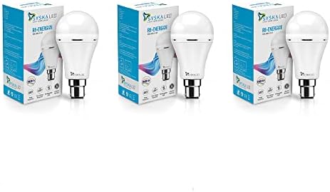 Buy SYSKA EMB-9W B22 6500K Cool Day Light Inverter Rechargeable ...