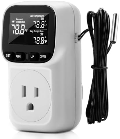 Amazon.com: DEWENWILS Digital Temperature Controller, Heavy Duty 15A ...