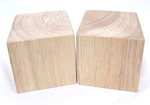 Amazon.com: 3 Inch Solid Wood Blocks Pack of 2