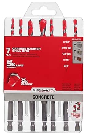 Amazon.com: EGYBEL for Milwaukee 48-20-9052 7-Pc. Shockwave Carbide ...
