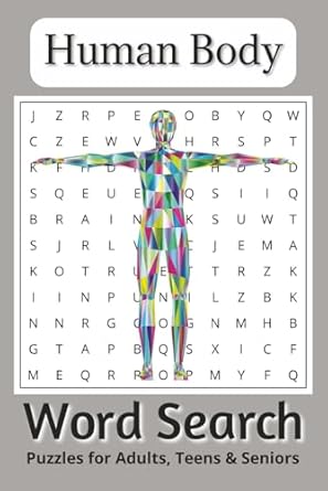 Human Body Word Search Puzzle Book: Easy to Read Print Word Searches ...