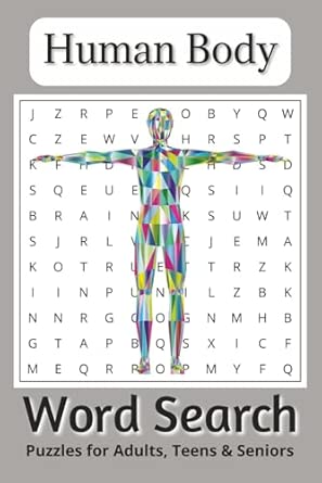 Human Body Word Search Puzzle Book: Easy to Read Print Word Searches ...