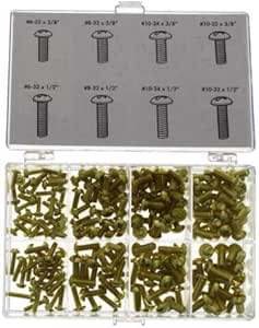 Amazon.com: Jones Stephens 208 Piece Solid Brass Bibb Screw Assortment ...
