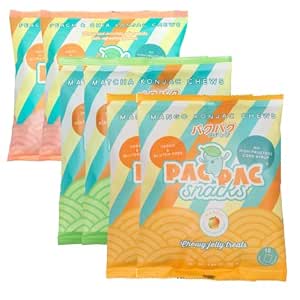 Amazon.com : Konjac Chews Variety Pack (2 Bags Each of Mango, Matcha ...