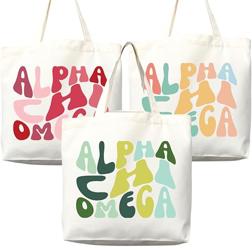 Amazon.com: Alpha Chi Omega Tote Bag – Officially Licensed Sorority ...